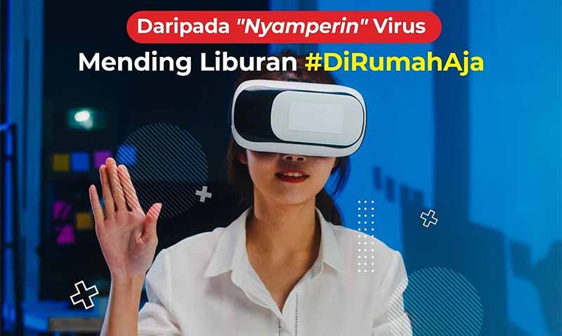 Infografis : Tips Seru Liburan #DiRumahAja