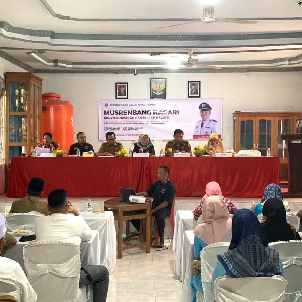 Pemerintahan Nagari Sungai Rumbai Adakan Musrenbang 2024 Pemerintahan Nagari Sungai Rumbai Adakan Musrenbang 2024