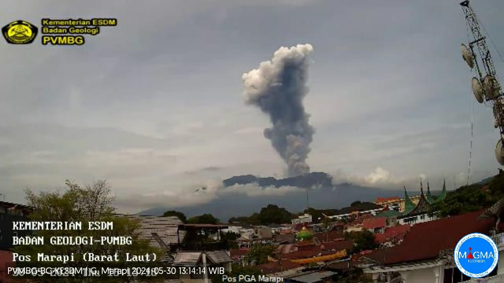 Gunung Marapi Kembali Erupsi, Tinggi Kolom Abu Capai 2.000 Meter