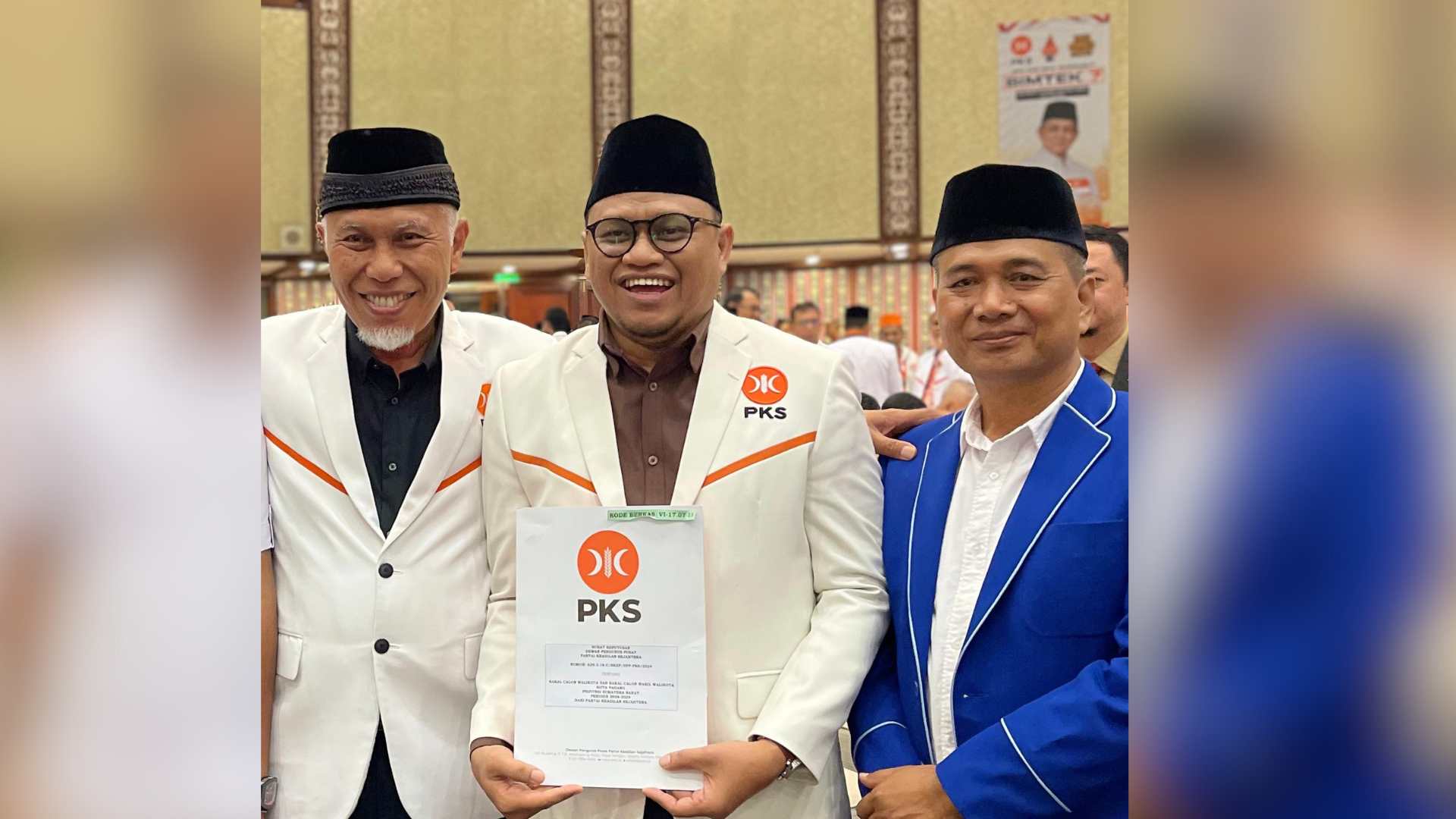 PKS Resmi Usung Muhammad Iqbal dan Amasrul di Pilkada Padang 2024