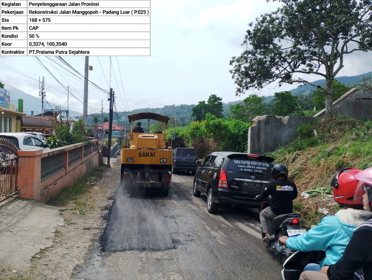 Jelang Libur Lebaran, Pemprov Sumbar Kebut Perbaikan Jalan Provinsi yang Rusak