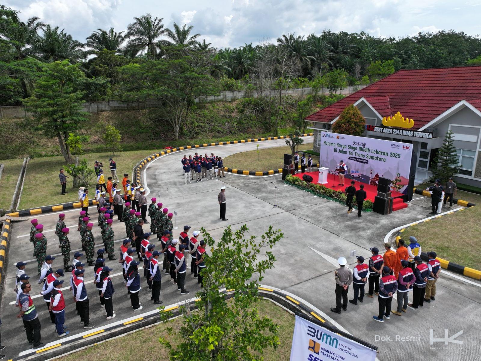 Hutama Karya Gelar Apel Siaga Serentak Hadapi Persiapan Arus Mudik 2025