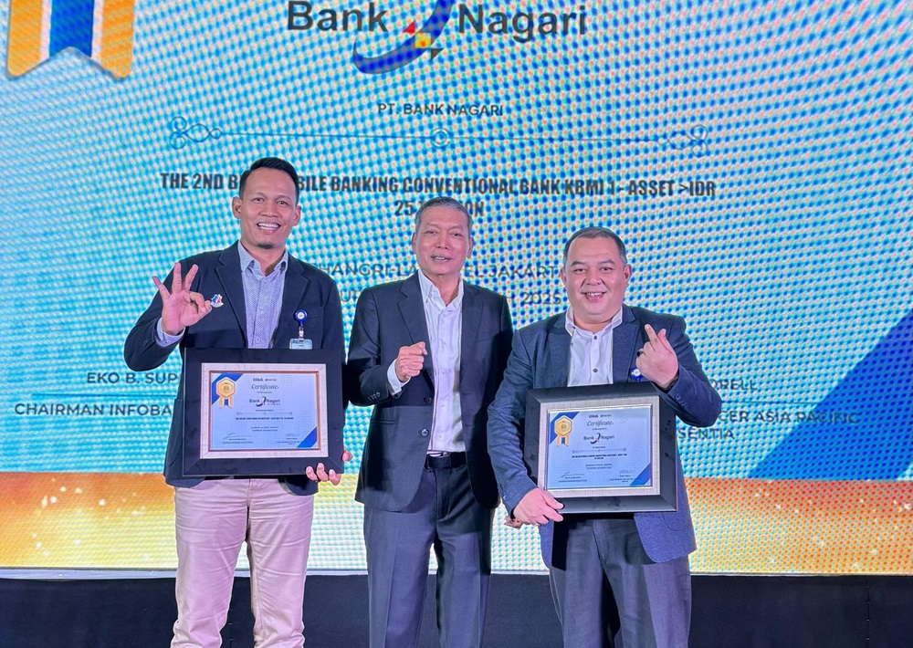 Bank Nagari Sabet 2 Penghargaan Bergengsi di 14th Infobank-Isentia Digital Brand Awards 2025